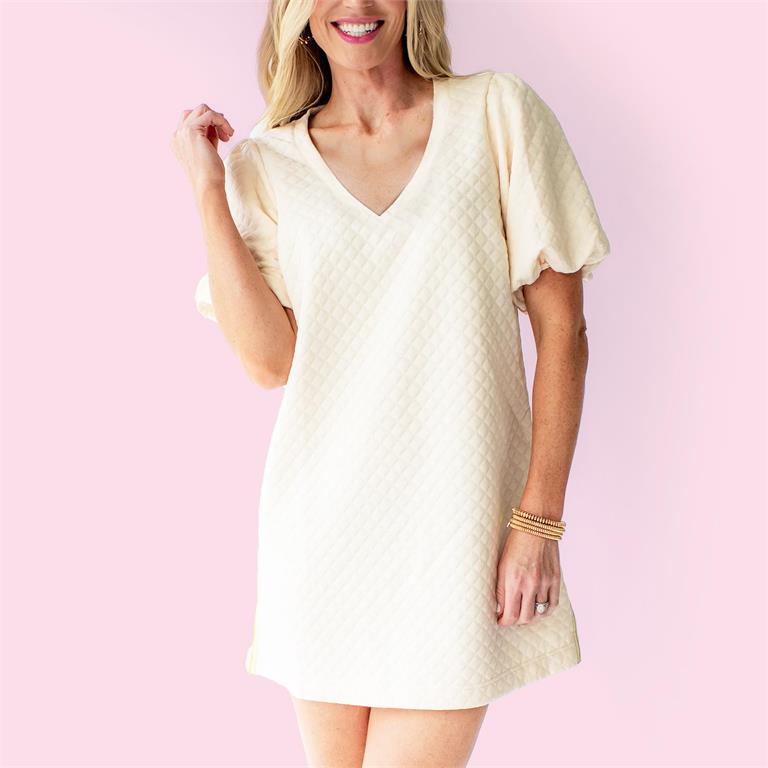 Stacey Dress-Ivory – Southern Tuck